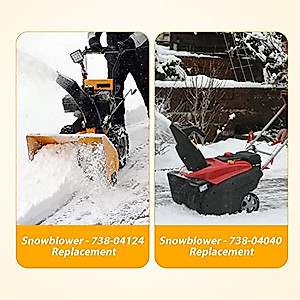 10pcs Shear Pins for Honda Snowblower and 10pcs Cotter Pins Replacement Parts for 738-04124 and 714-04040 Yard Machine Snow Blower Thrower Compatible with MTD Craftsman Cub Cadet Troy Bilt