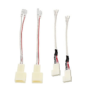 RED WOLF Replacement for 2000-2019 Toyota and Scion, Camry, 4Runner, Subaru 2012-2019 Car Door Speaker + Dash Tweeter Wire Adapter Connector Harness