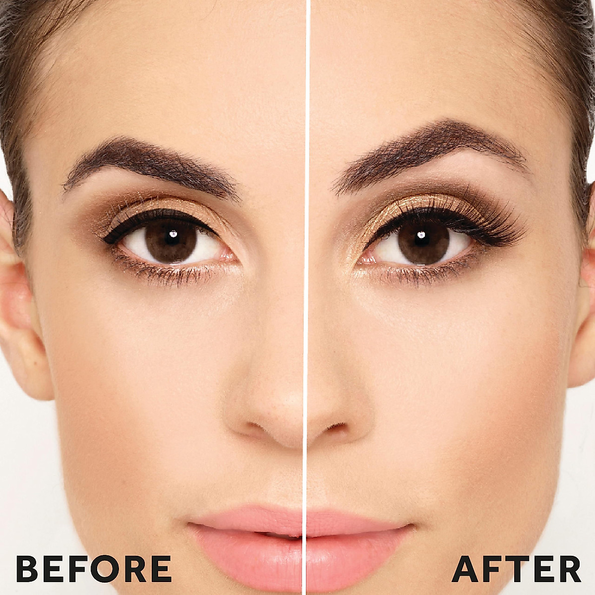 Eylure Vegas Nay Bronze Beauty False Eyelashes, Reusable, Adhesive Included, 1 Pair, Cruelty Free