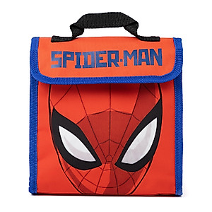 Marvel Spider-Man Boys Backpack | Kids Superhero School Bag Bundle | Rucksack, Lunch Bag, Pencil Case, Water Bottle 4 Pcs Set