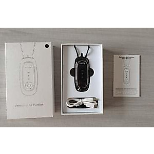 Wearable Air Purifier Necklace, Two Gears of Negative Ions, Take Fresh Air Anywhere for Travel, Airplane, Office, Home, Etc.
