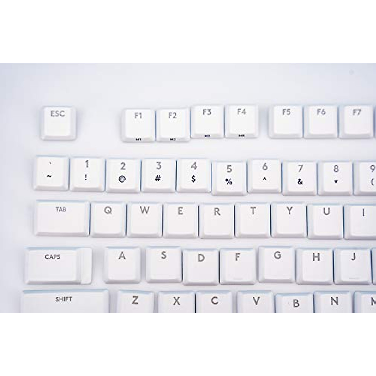 luo Suitable Logitech G915TKL G915 G815 Keyboard keycaps,Replacement Keycaps Mechanical Gaming Keyboard (White 87 Keys only keycaps)