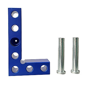 Lkonwee Center Finder Tool，90 Degree Line Gauge Center Positioning Square，Aluminum Alloy Woodworking Center Scribe Square Center Scribe，Small Square and Marking Center Finder