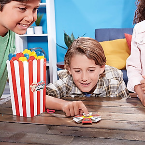 Moose Racing Popcorn Poppin' - for Ages 4+ | 2+ Players - Includes Popcorn Box with Timer, Die & Instructions - Fast-Paced Family Fun, Multi (91011)