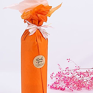 MR FIVE Assorted Orange Tissue Paper Bulk,29.5"x 19.6",Orange Tissue Paper for Gift Bags,30 Sheets Orange Tissue Paper for Crafts,Gift Wrapping Paper for Harvest Fall Thanksgiving Holiday, 3 Colors