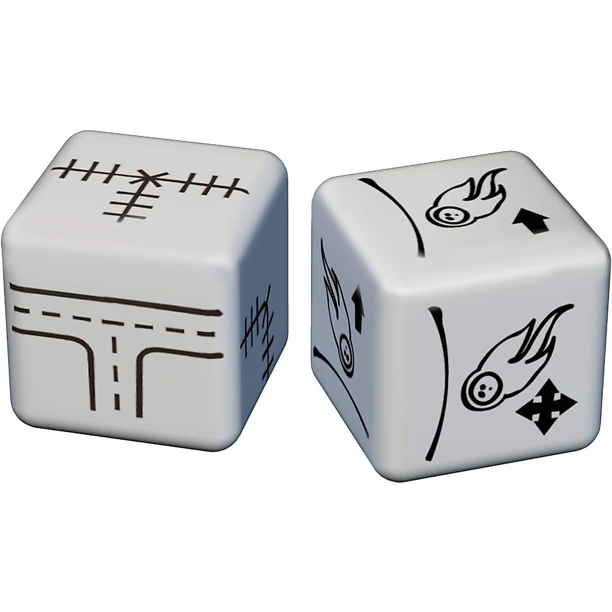 Horrible Guild Railroad Ink: Deep Blue Edition - Roll Dice and Draw Railways and Routes, 7 Rounds to Expand Your Rail Map - Expansion Dice Included Ages 8 & Up (Packaging may vary)