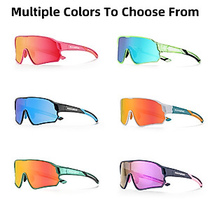 ROCKBROS Kids Polarized Sunglasses Baseball Sunglasses Cycling Glasses Sport Sunglasses UV400 Protection for Youth Boys Girls Age 8-14