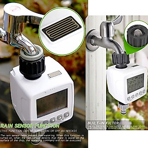 GENIGW Automatic Irrigation System Home Drip Irrigation Watering Kits System Sprinkler with Smart Controller for Garden Bonsai