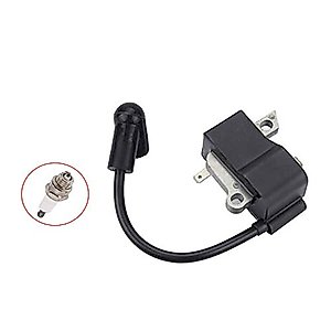 PARTSRUN Ignition Module Coil with Spark Plug Fits Husqvarna Chainsaw 435 435E 440E 445 445E 450 450E JONSERED CS2245 CS2250 OEM#573935702,ZF188-HHS