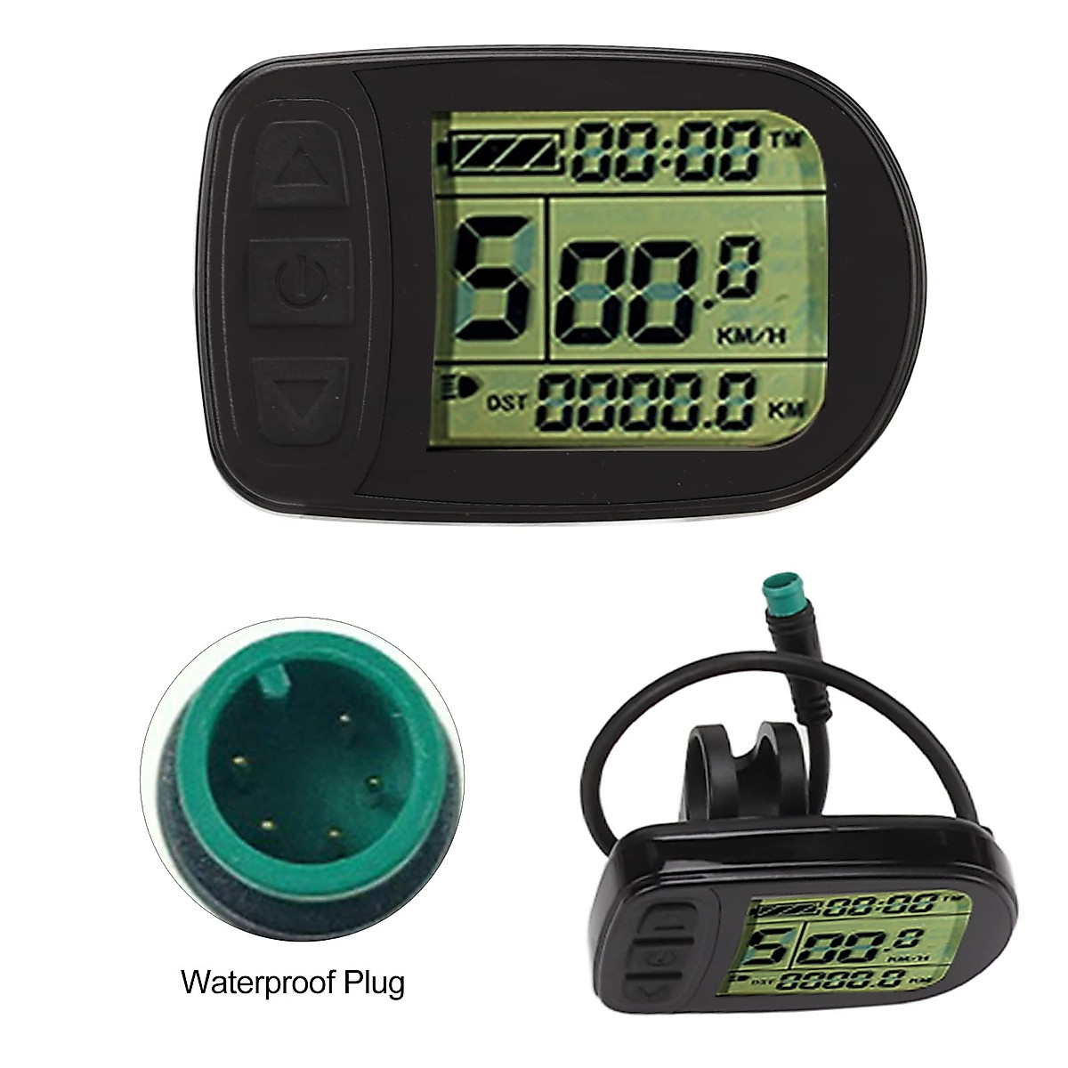 VBESTLIFE Electric Snow Conversion Kit, 36V 500W Fat Tire Front Wheel Hub Motor Kit with LCD5 Display Controller Spokes Throttle Accelerator Mounting Accessories (26 inches)