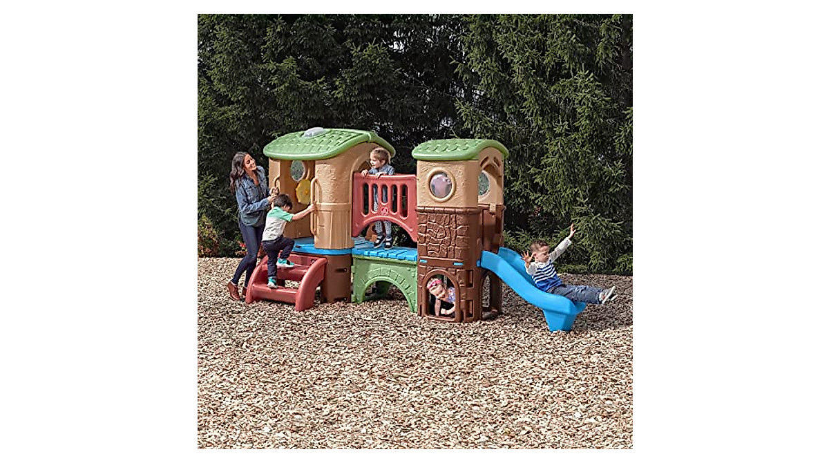 Step2 Clubhouse Climber Playset - Toddler Outdoor Gym with Slides