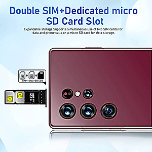 SANSHREUNI G23 + 5G Ultra Cell Phone - Factory Unlocked Android Smartphone, 128GB Storage, 100MP Camera - Long Battery Life - S Pen - US Version - 2023(Rose Gold)