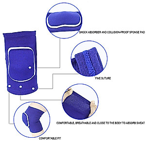 Kids Knee Pads, Breathable Sponge Soft Knee Brace Comfort Compression Knee Sleeves, Anti-Slip Collision Avoidance Knee Protective Gear for Yoga Basketball Volleyball Soccer Biking Sports (XS, black)