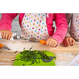 Kuhn Rikon Kinder Kitchen Essential Set, Pink and Purple, sharp enough to cut food but not small fingers,Pink / Purple Set