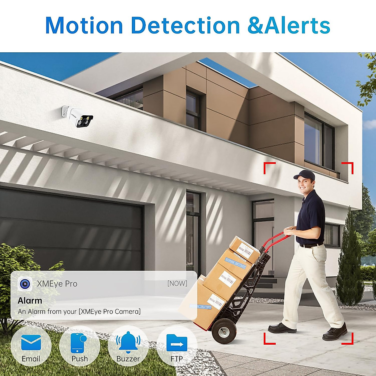 WESECUU Poe Security Camera System, 4K CCTV Camera Security System 4pcs IP Home Security Cameras Outdoor, 2-Way Talk, Human Detection, with 1TB HDD for 24-7 Recording Home Kits