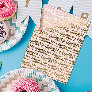 Sweetzer & Orange Set of 48 Congratulations Cards – Perfect for Graduation Greeting Cards – 8 Gold Foil Congrats Design Assortment – With Envelopes and Box – 4.25x5.75”