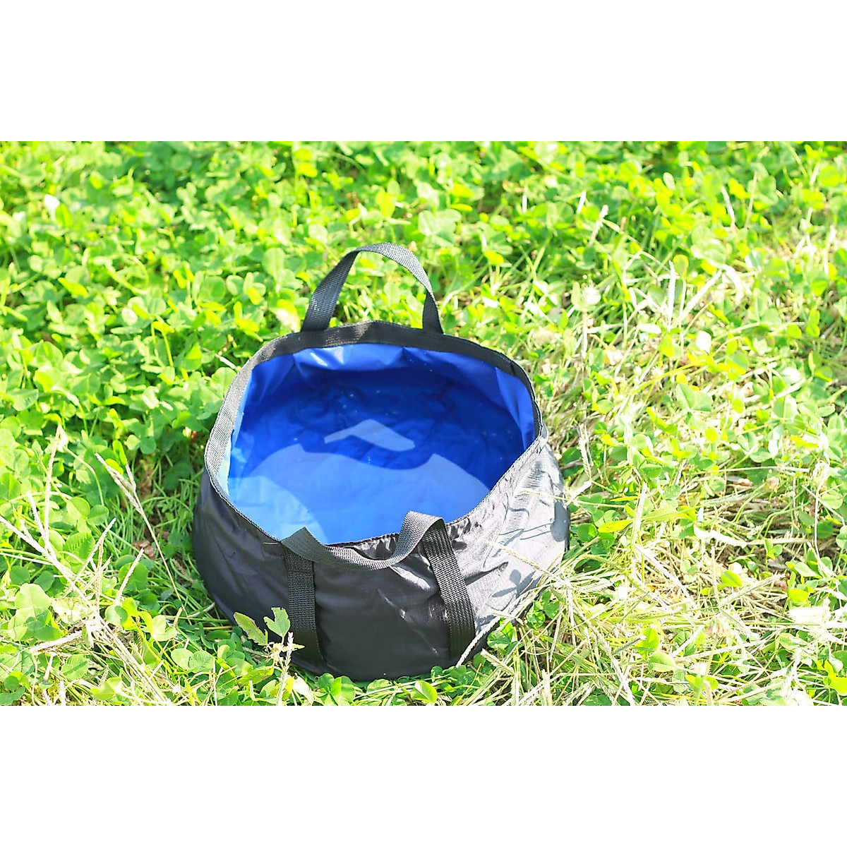 PRO OUTDOOR Multipurpose Waterproof Collapsible Bucket - Portable Foldable Bucket, Made with Polyester - for Camping, Fishing, & Gardening - Space-Saving with Handles - 8.5L Capacity, 2-Pack, Black