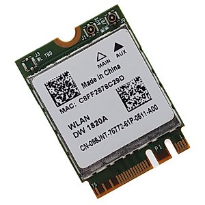 Deal4GO BCM94350ZAE 802.11ac 867Mbps M.2 NGFF WLAN WiFi Adapter Wireless Card w/BT 4.1 Replacement for Dell Laptop DW1820A BCM94352Z Hackintosh Windows 7/8/10/11