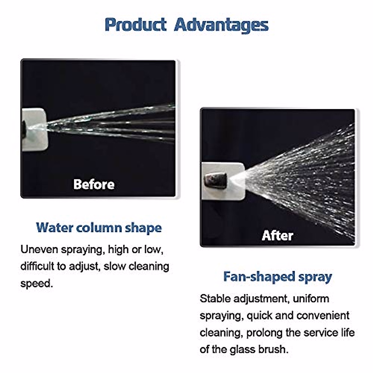 Front Windshield Washer Nozzles kit Replaces 55157319AA, 4806312AA Compatible with 08-12 Liberty, 06-10 Commander, 07-11 Dodge Nitro Spray Jet Kit 2 PCS