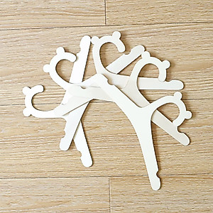 20 pcs Wooden Kids Hangers,9inch Baby Nursery Closet Hangers,Cute Non Slip Wood Baby Toddler Hangers,Children Wood Coat Hanger for Baby Toddler Kids Clothes & Pants