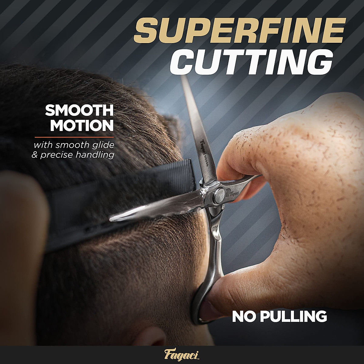 Professional Hair Scissors 6 Inch with Extremely Sharp Blades, VG10 Super Steel Hair Cutting Scissors, 3D Convex Edge, Super Durable, Smooth Motion & Fine Cut, Barber Scissors with Elegant Case…