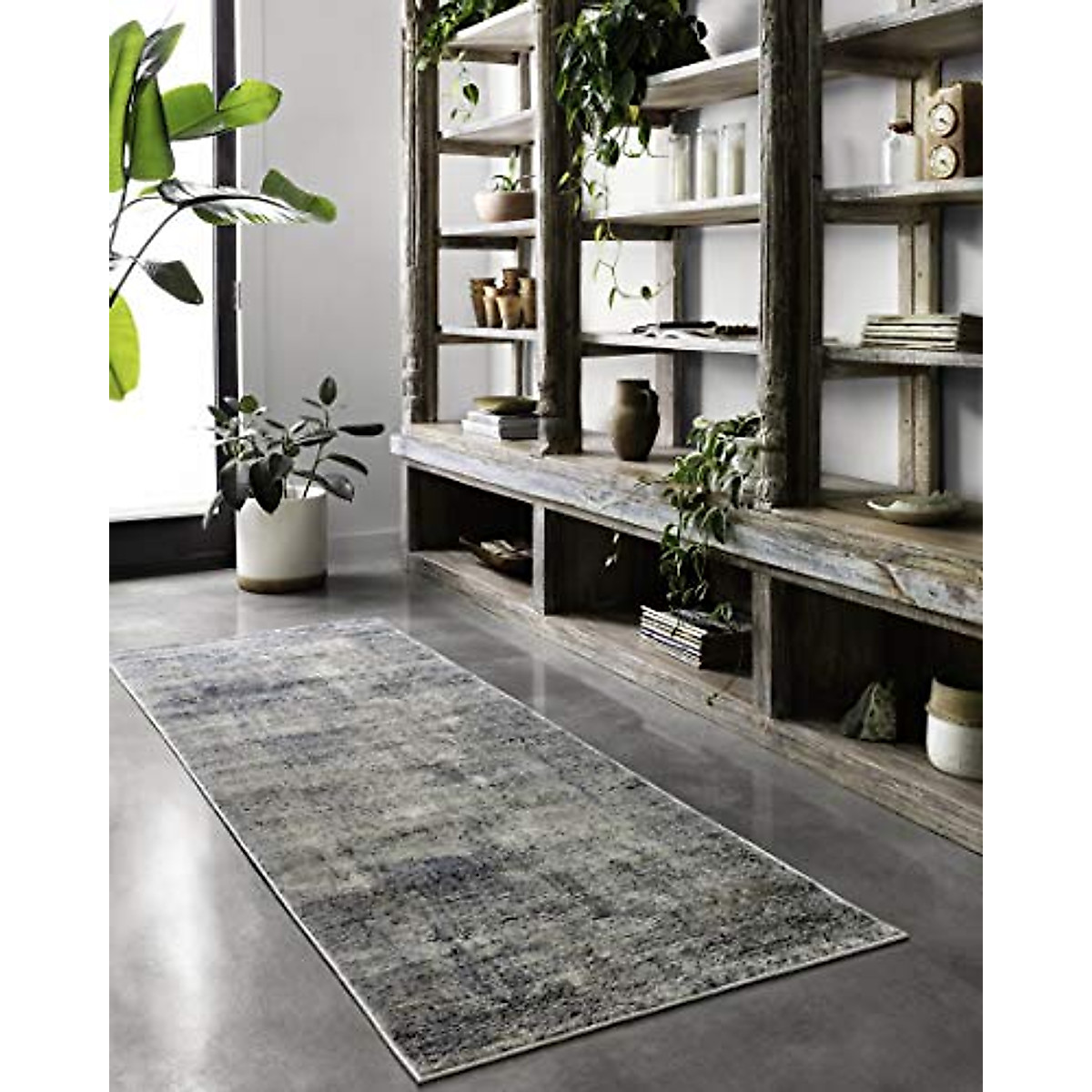 Loloi II Teagan Collection TEA-05 Denim/Slate, Contemporary 5'-3" x 7'-6" Area Rug