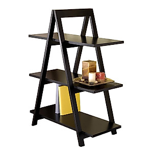 Winsome Wood Aaron Shelving, Black