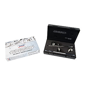 Harder & Steenbeck Airbrush Kit - Evolution Silverline fPc Two in One - German-Engineered Dual Action Painting Set with Gravity Feed - 0.2mm and 0.4mm Self-Centering Nozzle - 126103