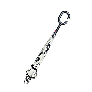 Nander Leaves Double Layer Inverted Umbrellas Reverse Folding Umbrella Windproof UV Protection Straight Umbrella Inside Out Upside Down for Car Rain Outdoor with C-Shaped Handle