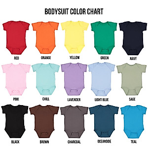 Rocket Bug Greetings Alien Baby Bodysuit, Kids Soft, and Short Sleeve Cotton Bodysuit, Newborn Baby Girl & Boy Gift - (12-18 months, Green)