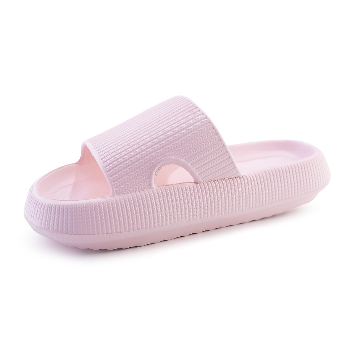SUMMERJOY Cloud Slides for Women and Men, Soft Cloud Slippers, Massage Black Bubble Slides Easy Clean Thick Sole Non-slip Pillow Slippers, Shower, Swimming, Beach, Indoor and Outdoor Pillow Slides