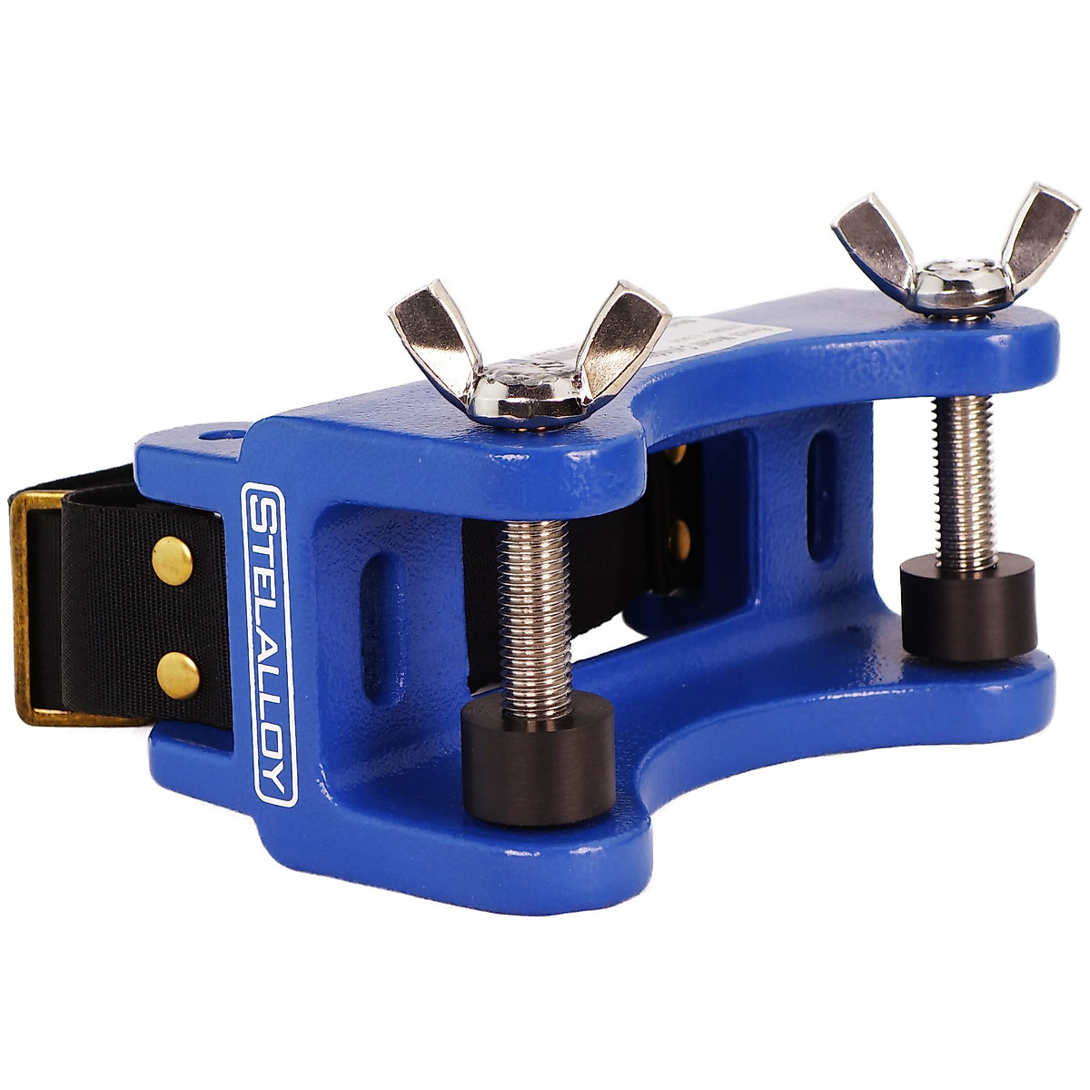 Gas Cylinder Holder Bench Mount Gas Cylinder Bracket Helium Tank Strap Mounting Bracket Reinforced Casting Steel Brackets Safety Mount Quick Fist Clamps Nitrogen Tank CO2 Cylinder Propane Tank Holder