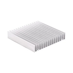Aluminum Heat Sink Heatsink Module Cooler Cooling for Transistor Semiconductor Devices with 16 pcs Fins for Led Amplifier Transistor 3.93"(L) x 3.93"(W) x 0.7"(H) /100mm(L) x 100mm(W) x 18mm(H)