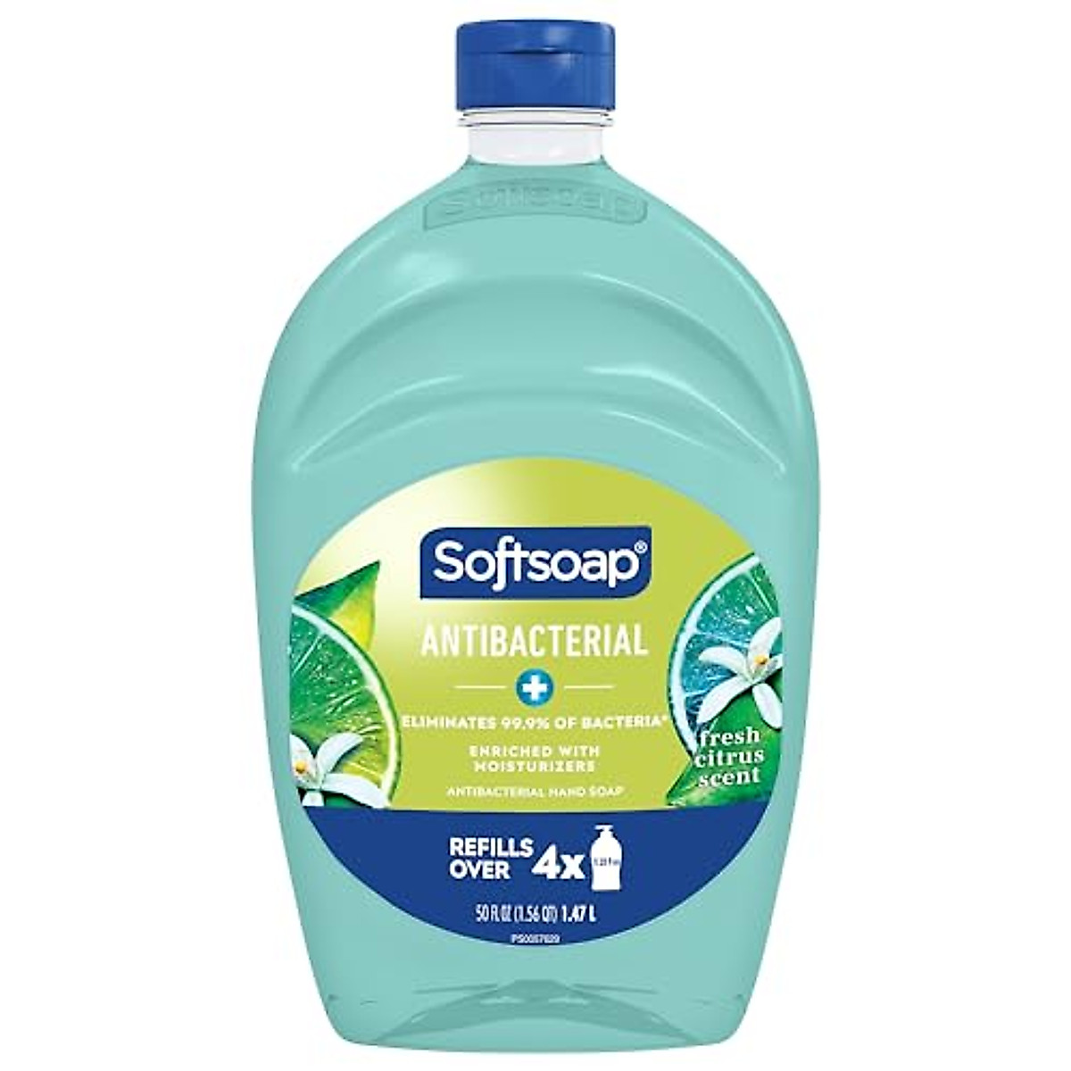 Softsoap - US05266A SOFTSOAP Antibacterial Liquid Hand Soap Refill, Fresh Citrus, 50 Ounce Bottle, Bathroom Soap, Bulk Soap, Moisturizing Antibacterial Hand Soap (Pack of 6)