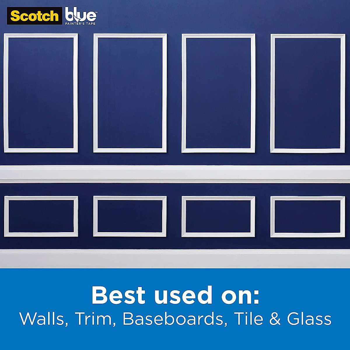 Scotch 2098-36CC-XS ScotchBlue Original Painters Tape, 1.41" Width, Blue