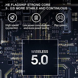 New Wireless Bo-ne Conduction Headphones, Open Ear Sports Bluetooth Headset, Built-in Mic and IPX5 Waterproof Certified for Workouts, Night Running, Cycling