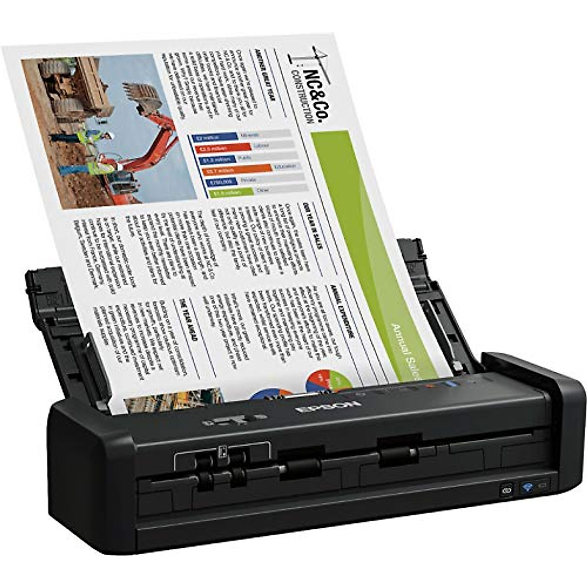 Epson ES-300W Wireless Portable Scanner: Fast Duplex Scans