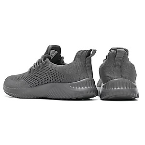 Pozvnn Men's Running Shoes Lightweight Breathable Walking Non Slip Athletic Fashion Sneakers Mesh Workout Casual Sports Shoes