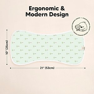 Organic Burp Cloths for Baby Boys and Girls - 5-Pack Super Absorbent Burping Cloth, Burp Clothes, Soft & Plush, Newborn Milk Spit Up Rags, Burpy Cloth Bib for Unisex, Burping Rags (Roarsome)