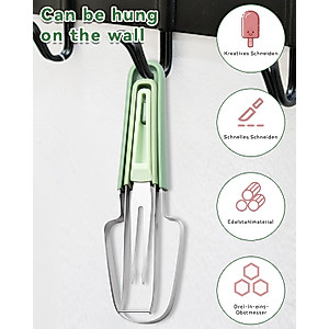Stainless Steel 3-in-1 Watermelon Cutter Slicer Tool Portable Watermelon Popsicle Cutter Multifunctional Handheld Fruit Fork Quickly Cutting Tool Slicer Set for Home Camping Kitchen Gadgets（1PCS）