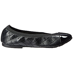 The Children's Place girls Bg Quilted Ballet Flat Sandal, Black - Ballet 2, 3 Big Kid US