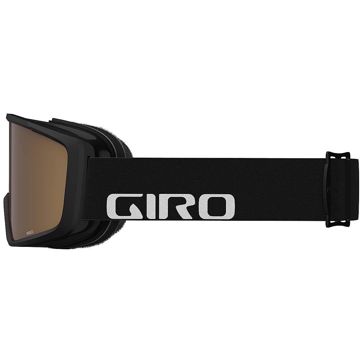 Giro Index 2.0 OTG Ski Goggles - Snowboard Goggles for Men, Women & Youth - Black Wordmark Strap with Amber Rose Lens