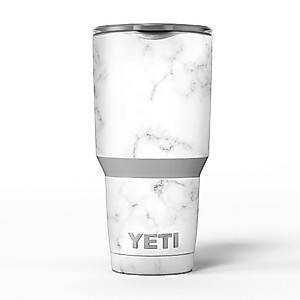 Design Skinz Slate Marble Surface V55 - Skin Decal Vinyl Wrap Kit Compatible with The Yeti Rambler Cooler Tumbler Cups
