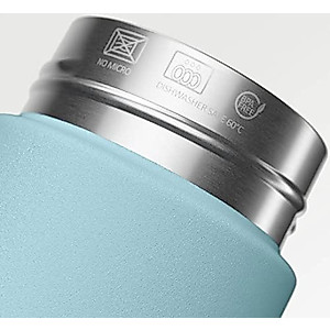 Ocean Bottle - Recycled Stainless Steel Drinks Reusable Water Bottle - Eco-Friendly & Reusable - Obsidian Black - 17 oz