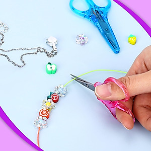 2Pcs Small Scissors All Purpose Craft Scissors Mini Detail Small Scissors Stainless Steel Scissors with Protective Cover Precision Straight Fine Tips Design for Paper Cutting,Scrapbooking