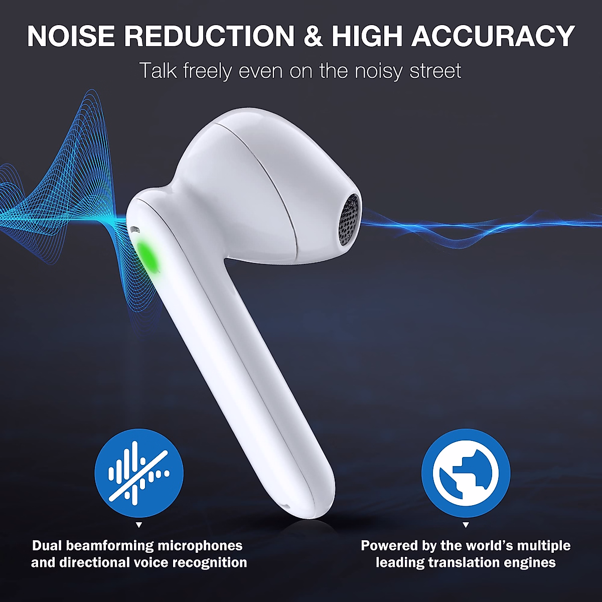 Timekettle WT2 Edge/W3 Translator Device - Bidirection Simultaneous Translation, Language Translator Device with 40 Languages & 93 Accent Online, Translator Earbuds with APP, Fit for iOS & Android