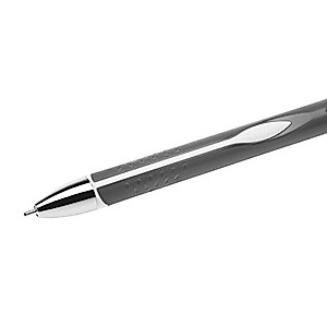 BIC Glide Exact Retractable Ball Point Pen, Fine Point (0.7 mm), Black, Precise Lines For Clean Writing, 12-Count