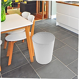 CHILDWEET Bedroom Trash Can with Simple Style Capacity PP Material Home Office Waste Basket