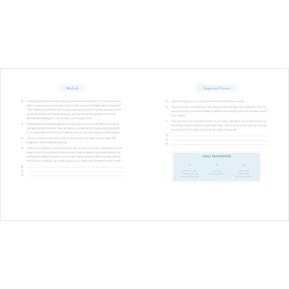 The First-Time Mom's Pregnancy Journal: Monthly Checklists, Activities, & Journal Prompts