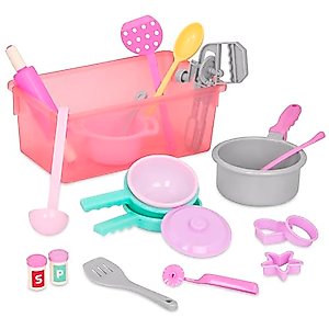 Battat- Play Circle- Cooking & Baking Kit – Kitchen Toys – Chef Tools -Pretend Play – 3 years + (21 Pcs)